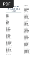 Numbers 1 - 5000 | PDF