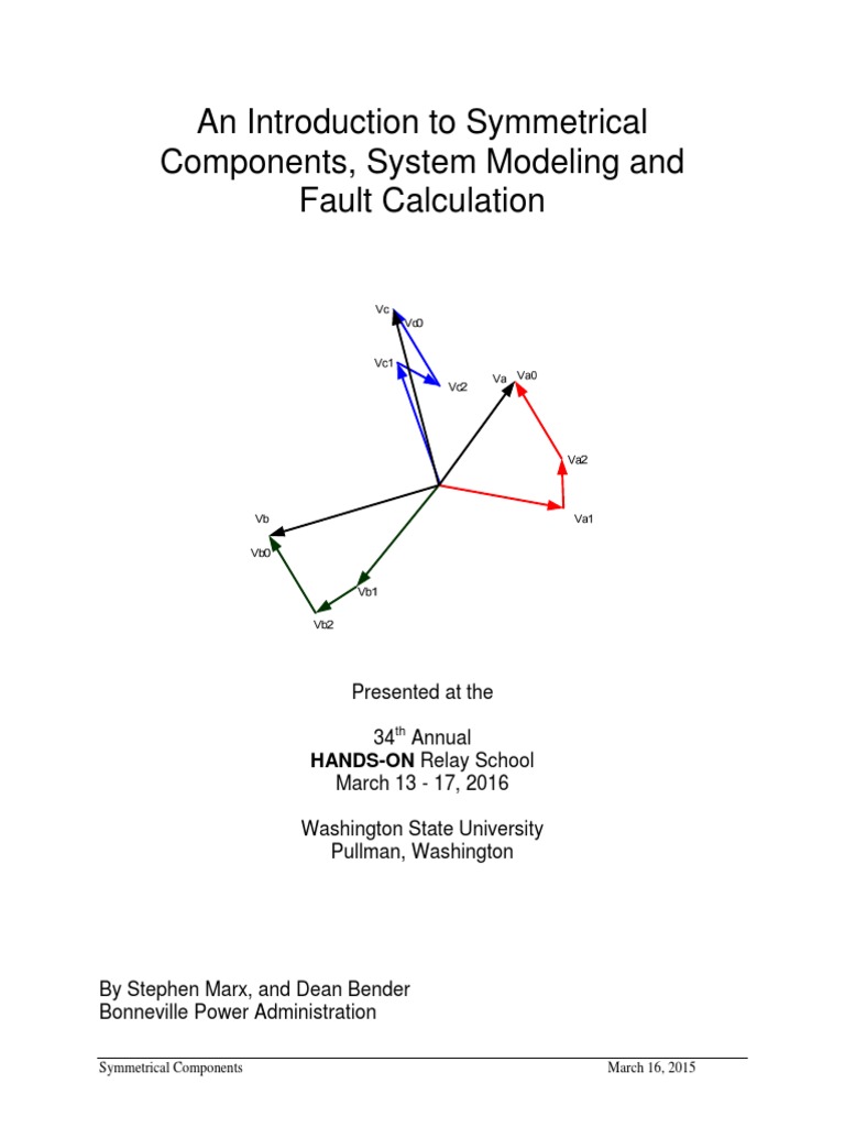 Symmetrical Components | PDF | Electrical Impedance | Physical Quantities