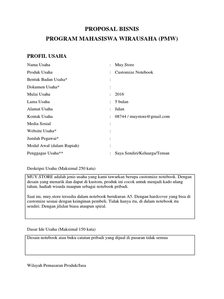 Template Proposal Bisnis | PDF