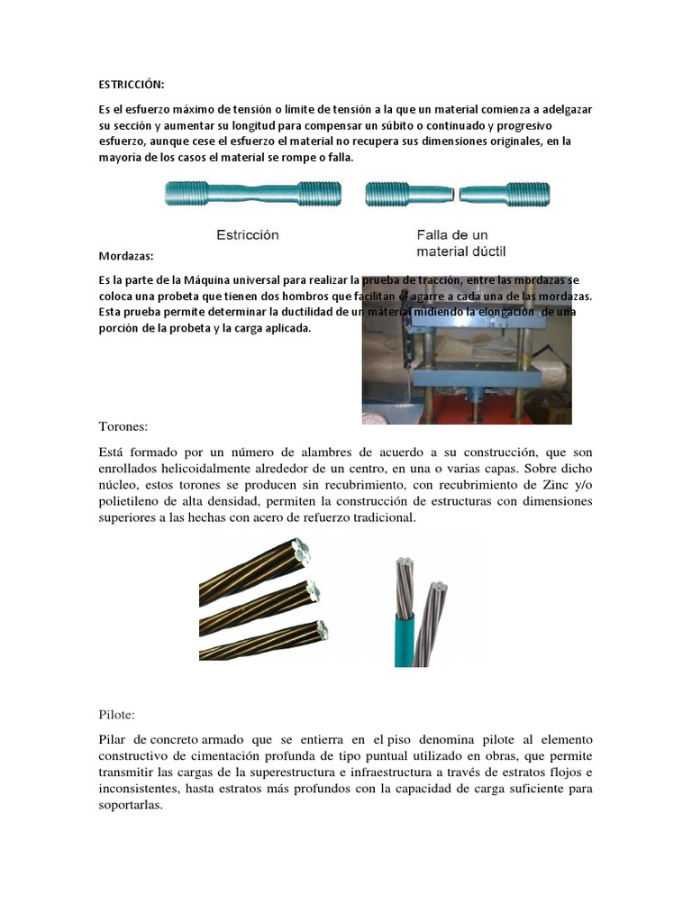 ESTRICCIÓN | PDF | Química | Ingeniería de Edificación
