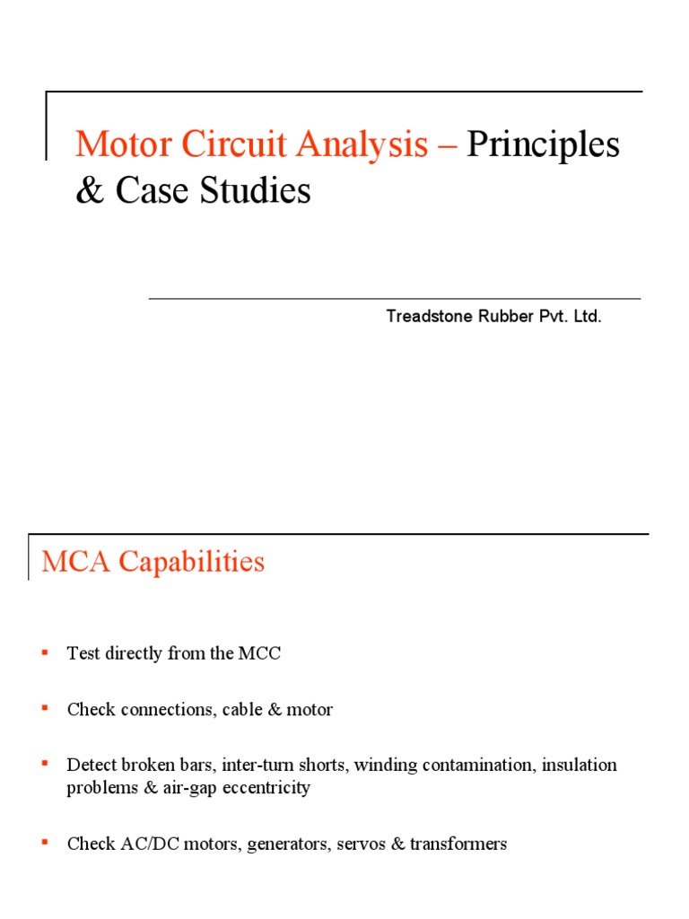 Motor Circuit Analysis - : Principles & Case Studies | Download Free ...