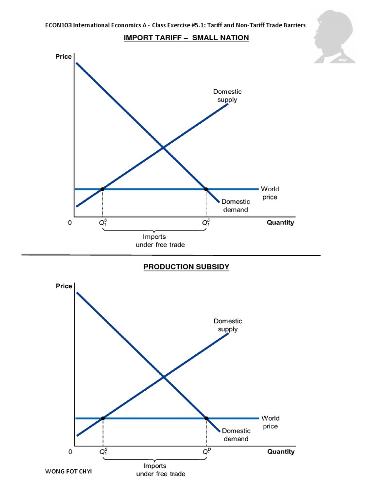 Lesson Activity #5.1 - Tariff and Non-Tariff Trade Barriers Worksheet ...