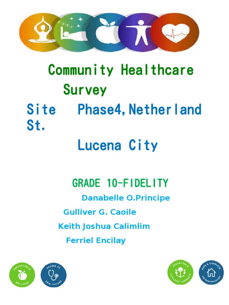 Community Healthcare Survey: Site Phase4, Netherland St. Lucena City | PDF