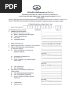 NHIS Claim Form for Employees & Pensioners | PDF | Health Care