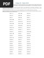 Tabela Asc - Completa PDF | PDF | Ascii | Tipografia