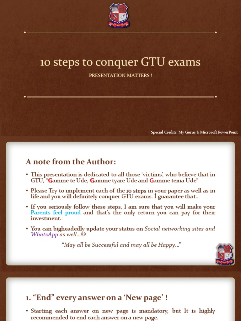Mastering GTU Exams in 10 Steps | PDF | Copyright Infringement