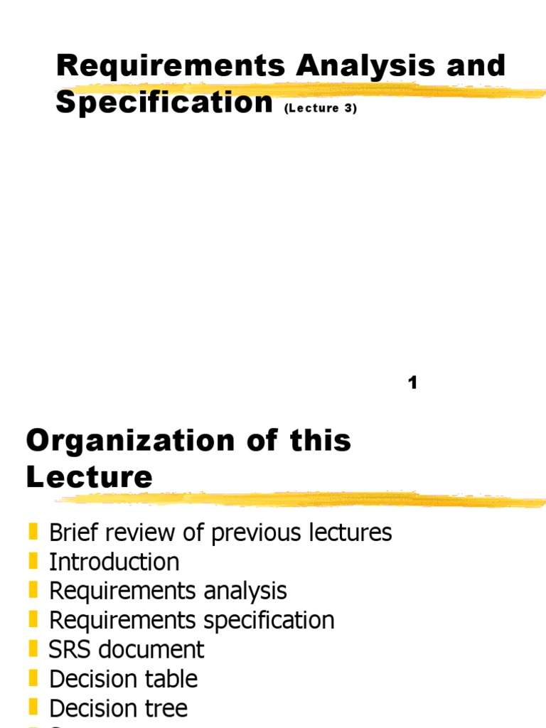 Requirements Analysis & SRS Guide | PDF | Specification (Technical Standard) | Input/Output