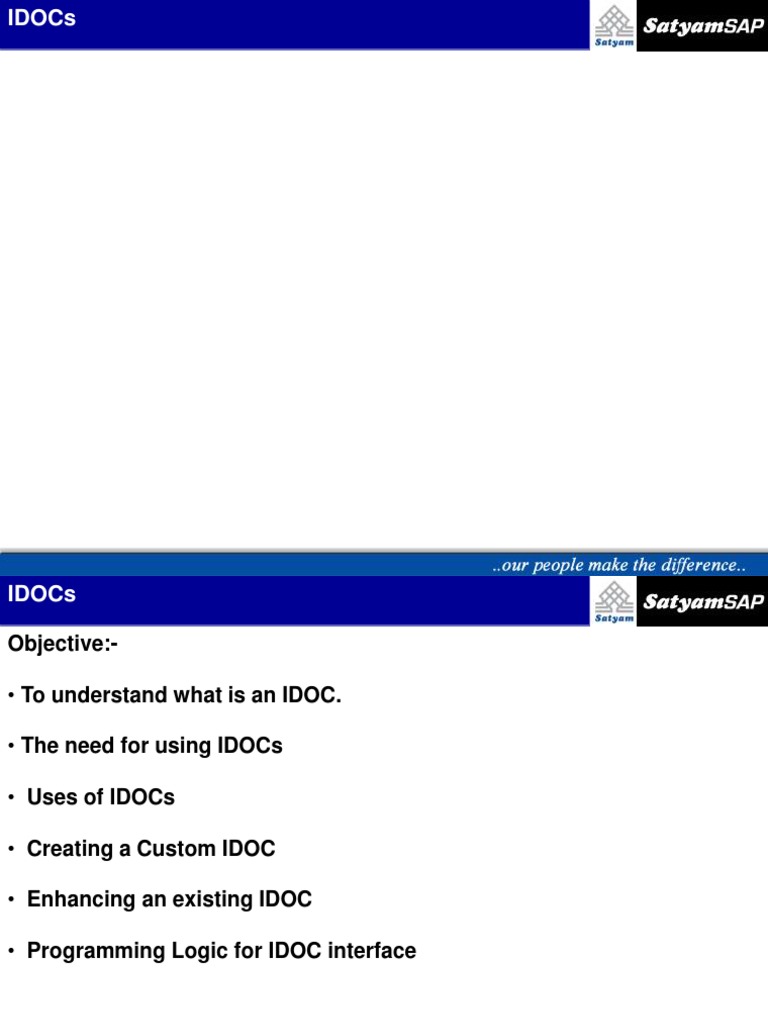 IDOCs For Intro | PDF | Electronic Data Interchange | Business Process