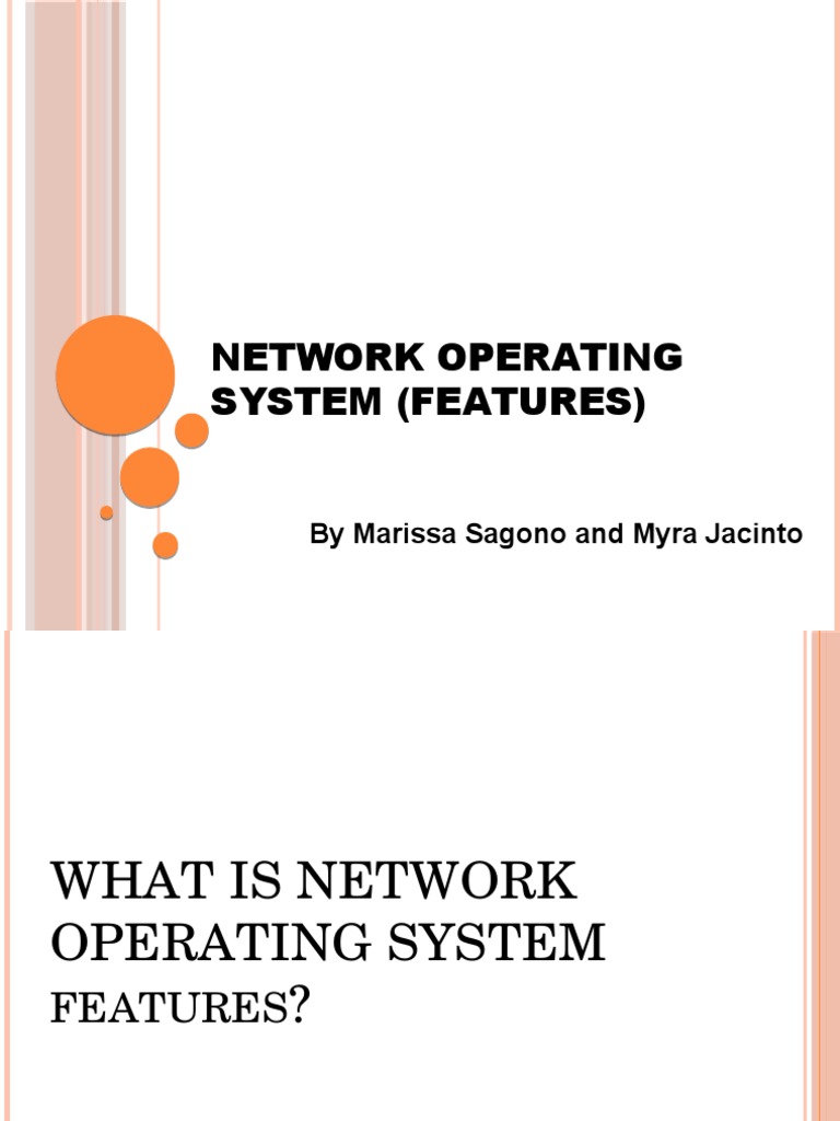 Network Operating System (Features) | PDF | Peer To Peer | Computer Network