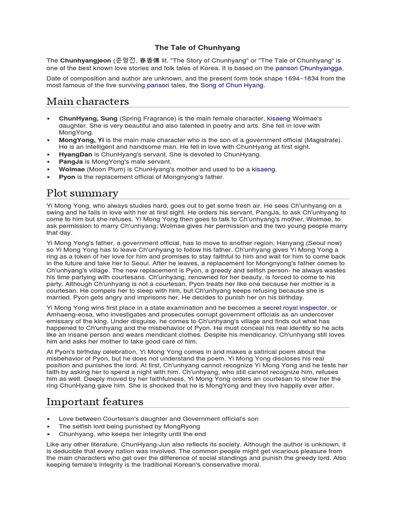 The Tale of Chunhyang