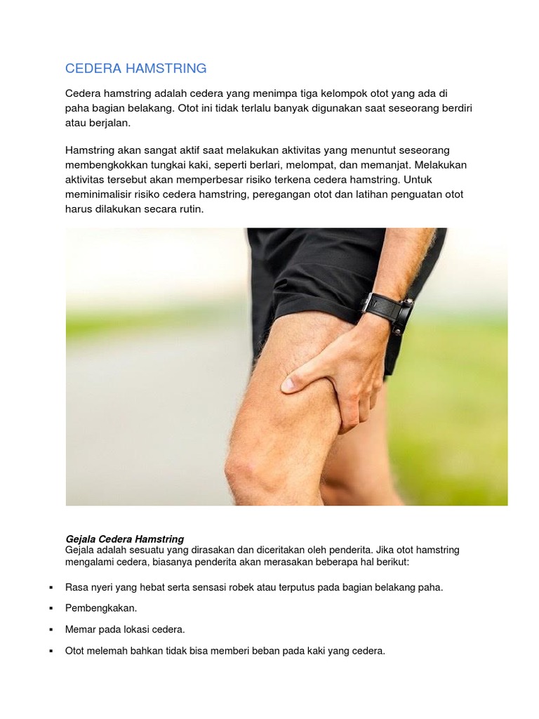 Cedera Hamstring | PDF