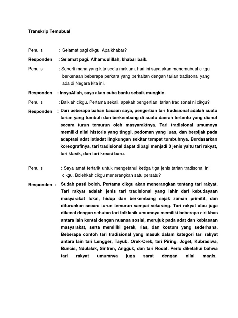 Transkrip Temubual Naim | PDF