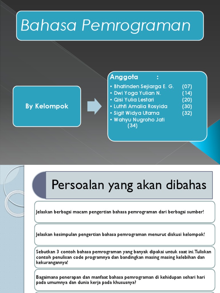 Bahasa Pemrograman | PDF