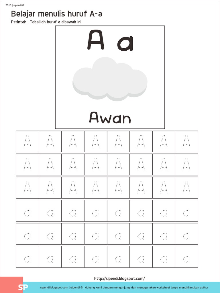 Belajar Menulis Huruf A | PDF