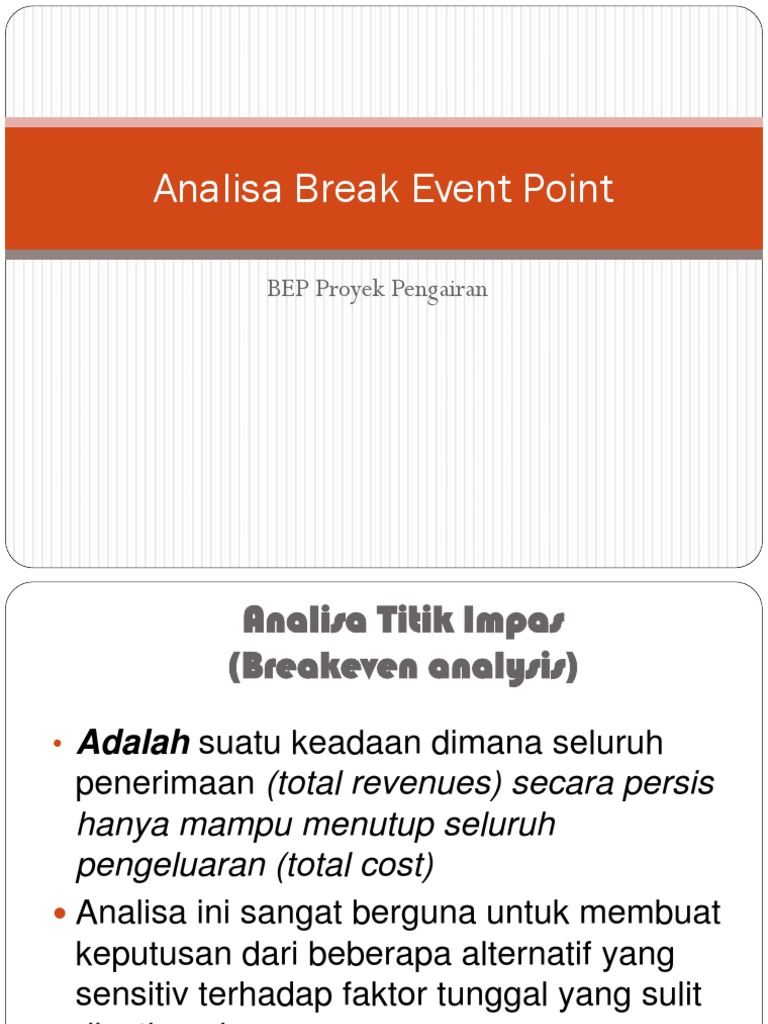 Analisa Break Event Point | PDF