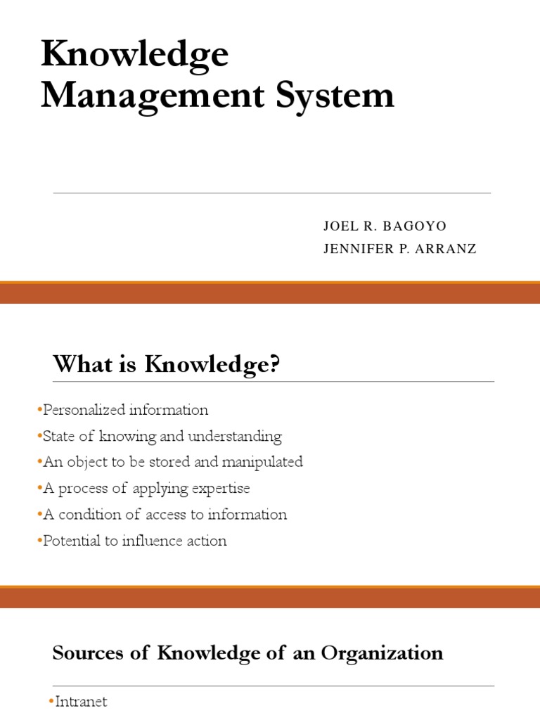 Knowledge Management System | PDF | Knowledge Management | Strategic ...