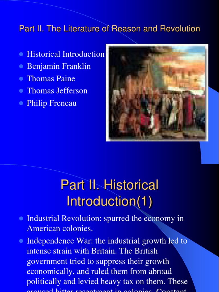 The Literature of Reason and Revolution | PDF | Benjamin Franklin | Age ...