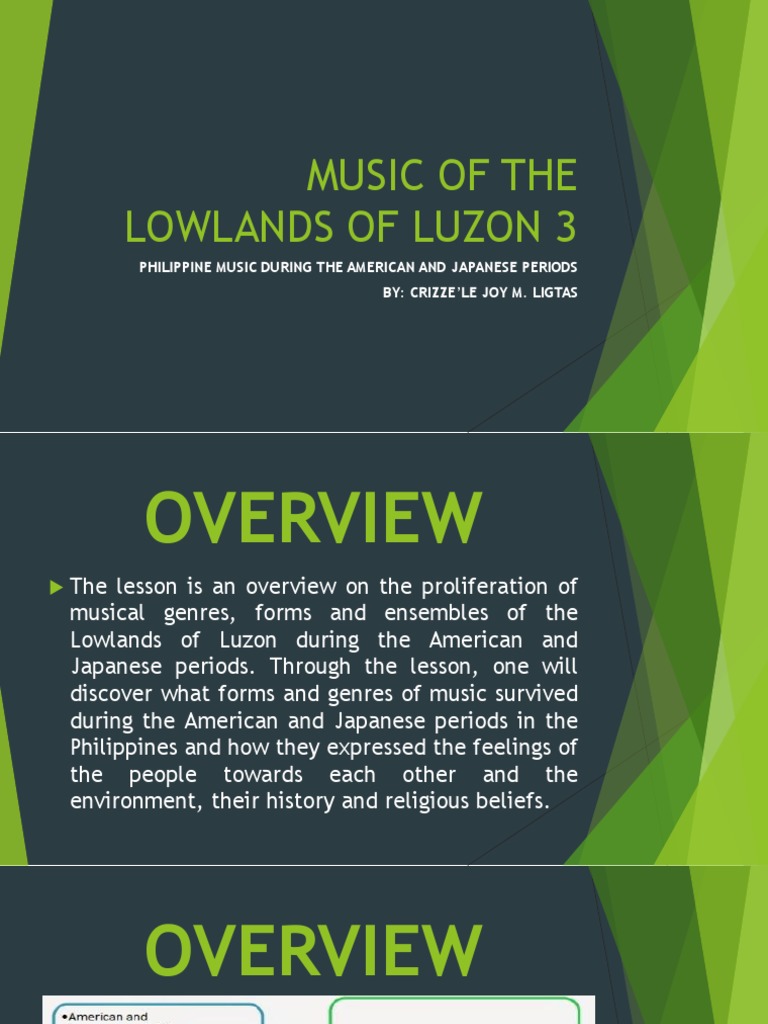 Music of The Lowland of Luzon: American and Japanese Influence | PDF ...
