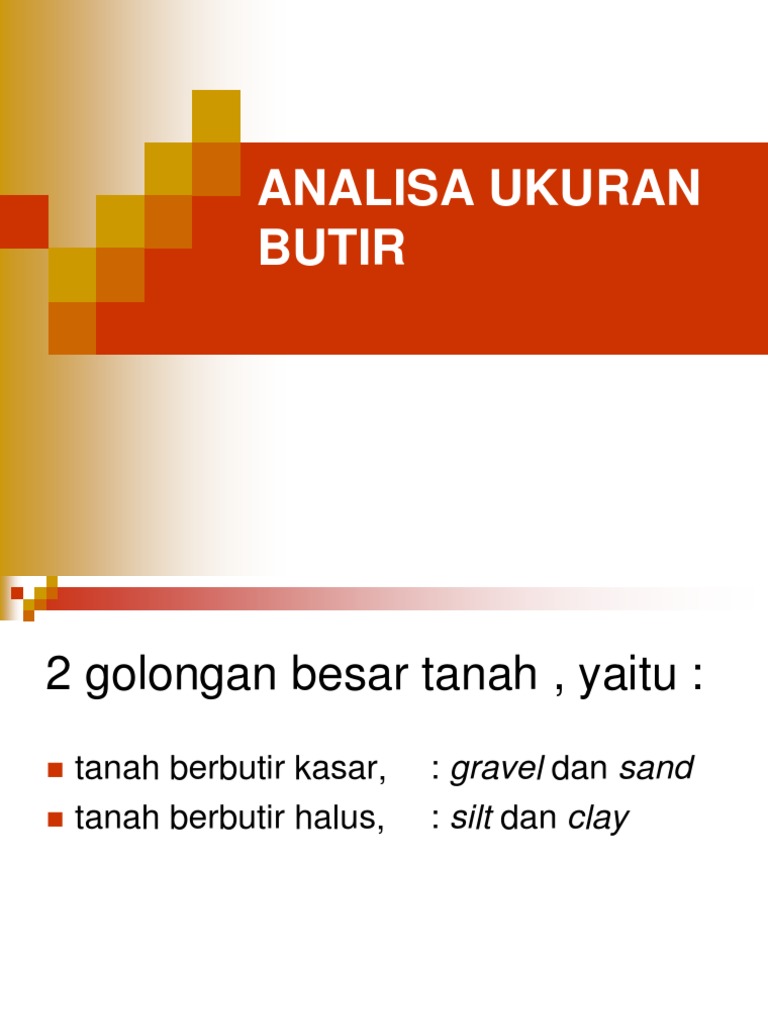 3 Analisa Ukuran Butir | PDF