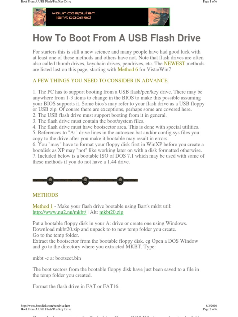 Pen Drive | PDF | Usb Flash Drive | Booting