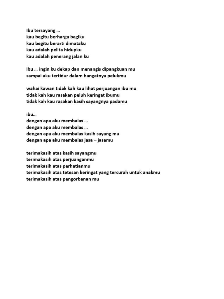 Puisi IBU | PDF | Puisi