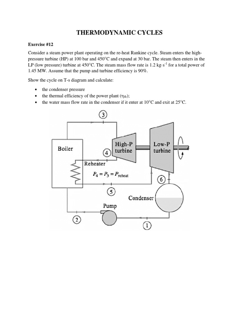 Rankine Cycle Analysis for Steam Plant | PDF | Enthalpy | Steam Engine
