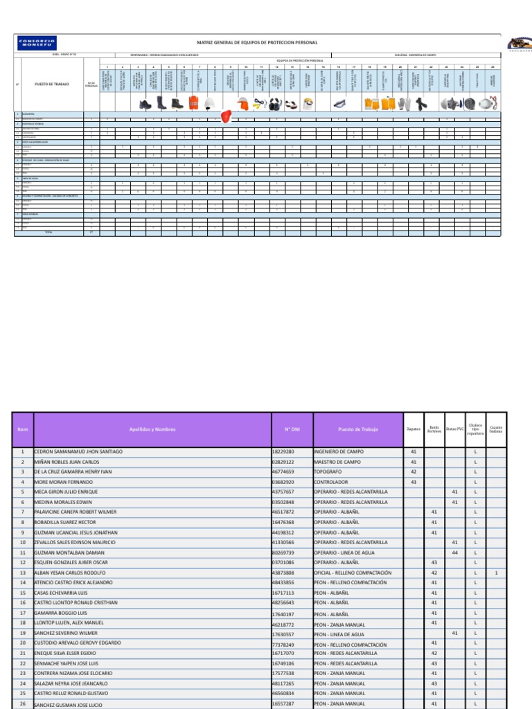 MATRIZ DE EPP S - 2017 - Grupo #03 | PDF