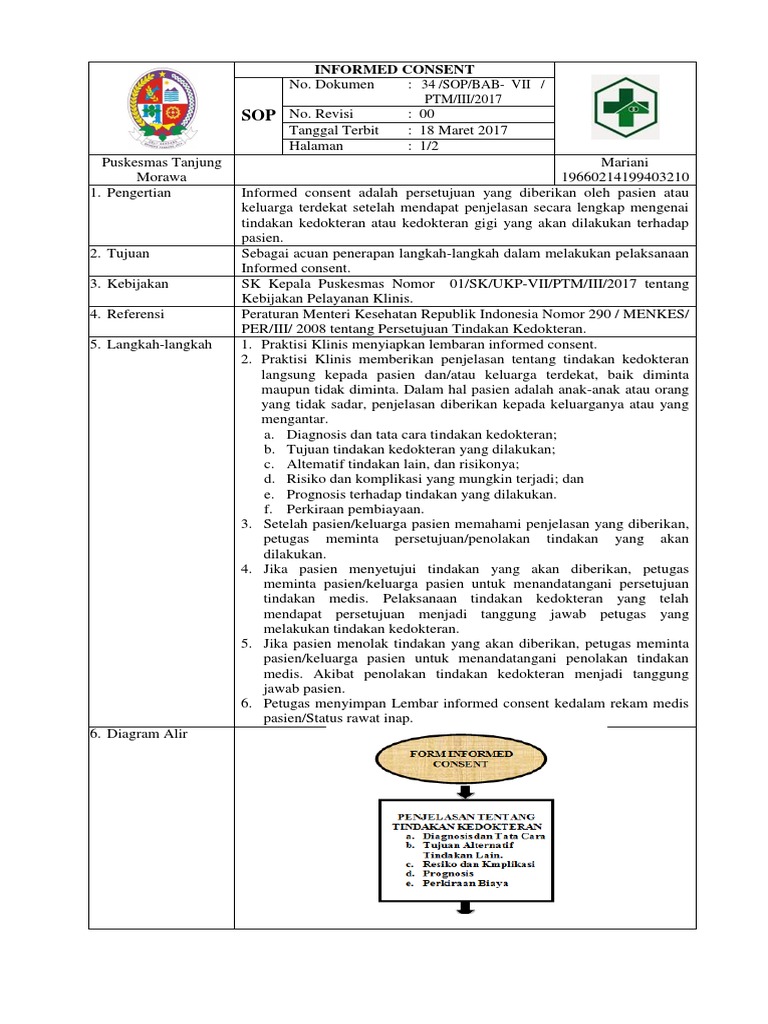 Sop Informed Consent | PDF | Sains & Matematika