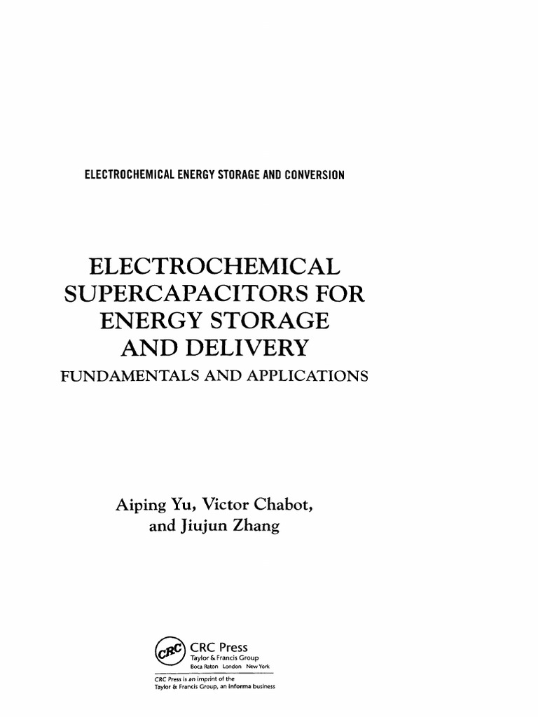 Electrochemical Supercapacitors For Energy Storage and Delivery | PDF ...