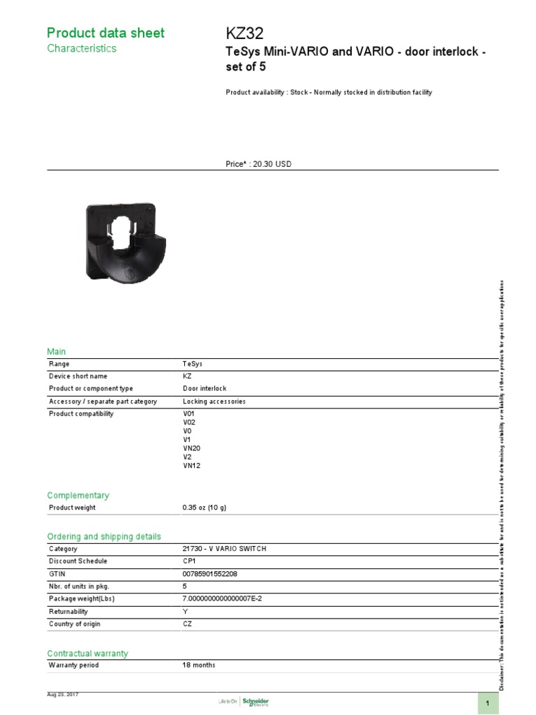 Mini - Vario and Vario - KZ32 | PDF