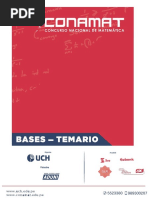 Bases y Temarios Conamat 2025 | PDF | Aritmética | Números