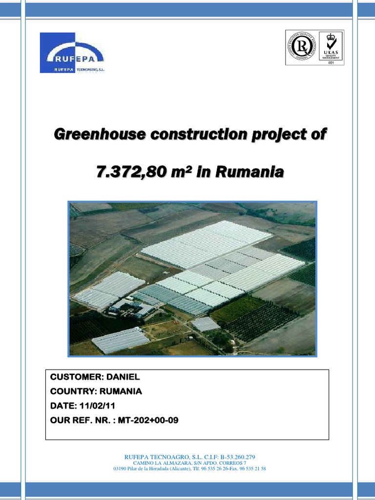 Sendzimir Galvanized Greenhouse Project | PDF | Galvanization | Greenhouse