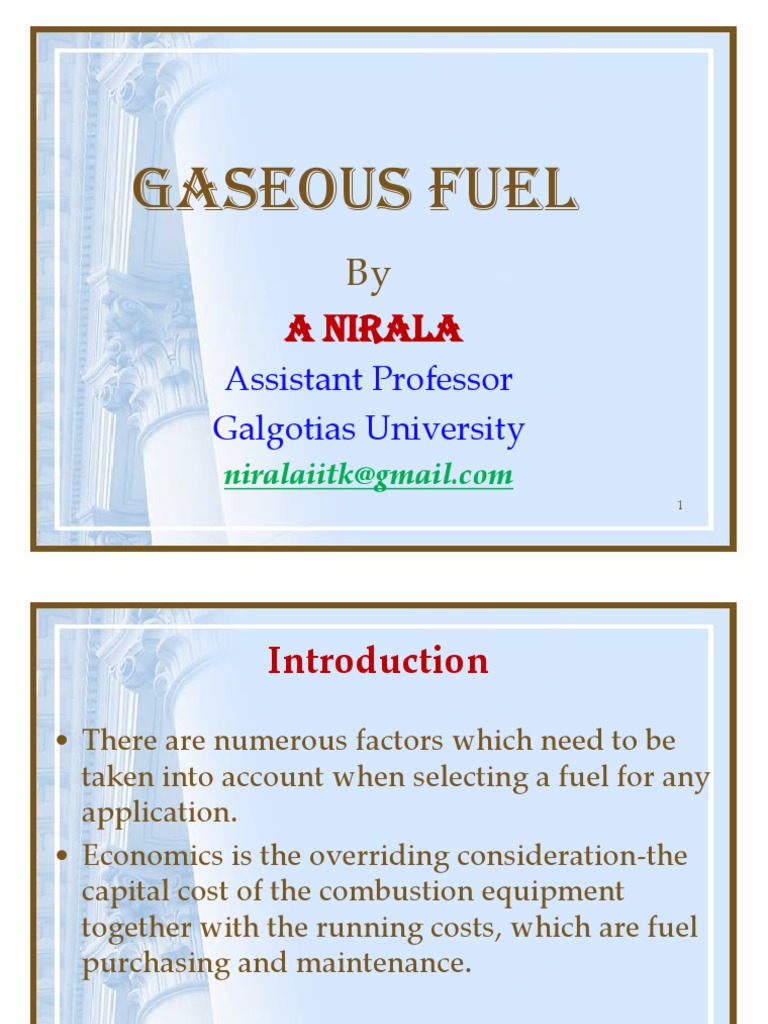 Gaseous Fuels by Akhilesh 4 | PDF | Natural Gas | Liquefied Natural Gas