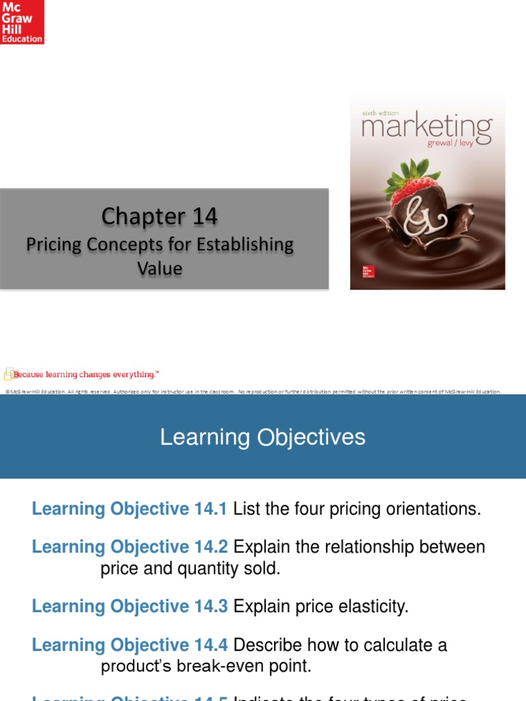 Mktg201ch 14 PPT Slides | PDF | Demand | Price Elasticity Of Demand