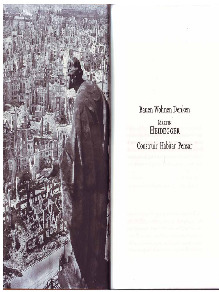 Heidegger - Construir, Habitar, Pensar | PDF