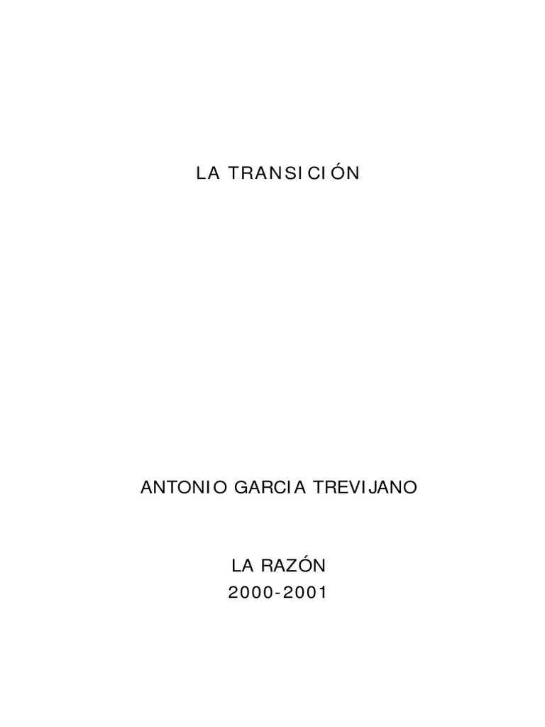 La Transicion PDF | PDF | España franquista | Democracia
