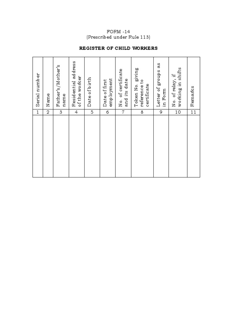 FORM - 14 (Prescribed Under Rule 113) | PDF