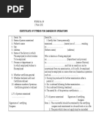 Form - 33 - Certificate of Fitness of Employment in Hazardous Process ...