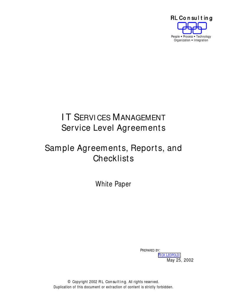 Sample SLA Templates.pdf | Service Level Agreement | Help Desk