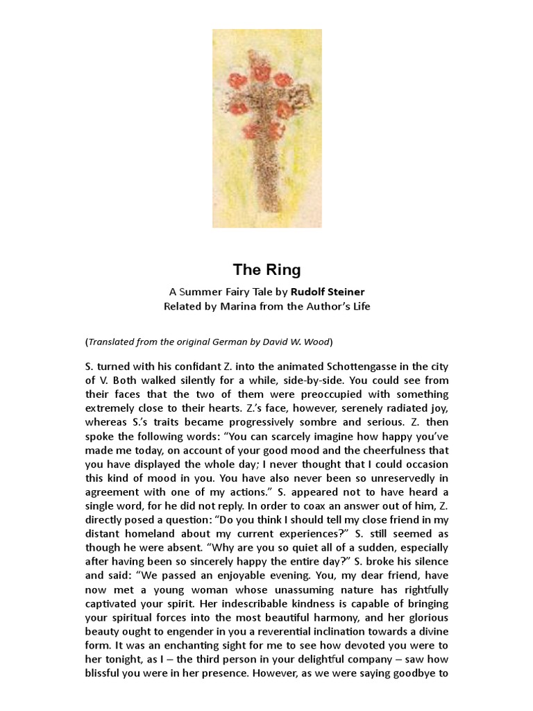 The Ring PDF | PDF | Rudolf Steiner | Johann Wolfgang Von Goethe