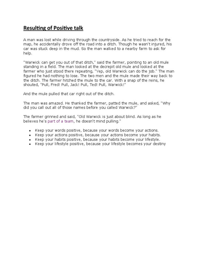 The Power of Positive Thinking | PDF | Home & Garden