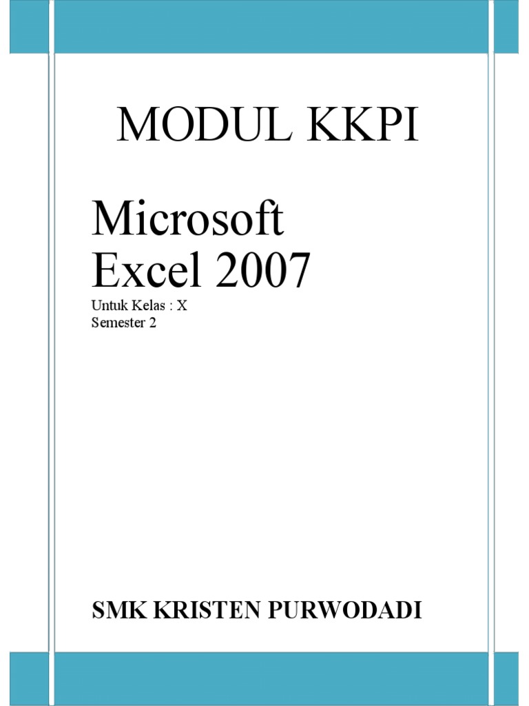 Modul Ms Excel 2007 Kelas X | PDF