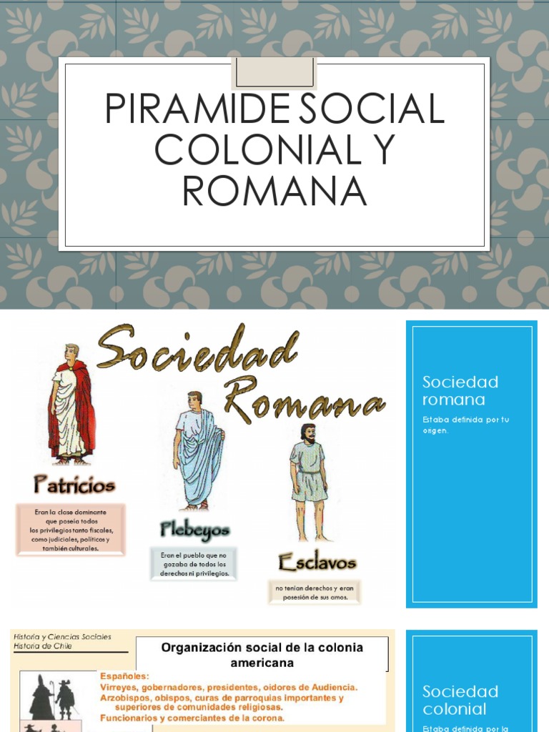 Piramide Social Colonial y Romana | PDF