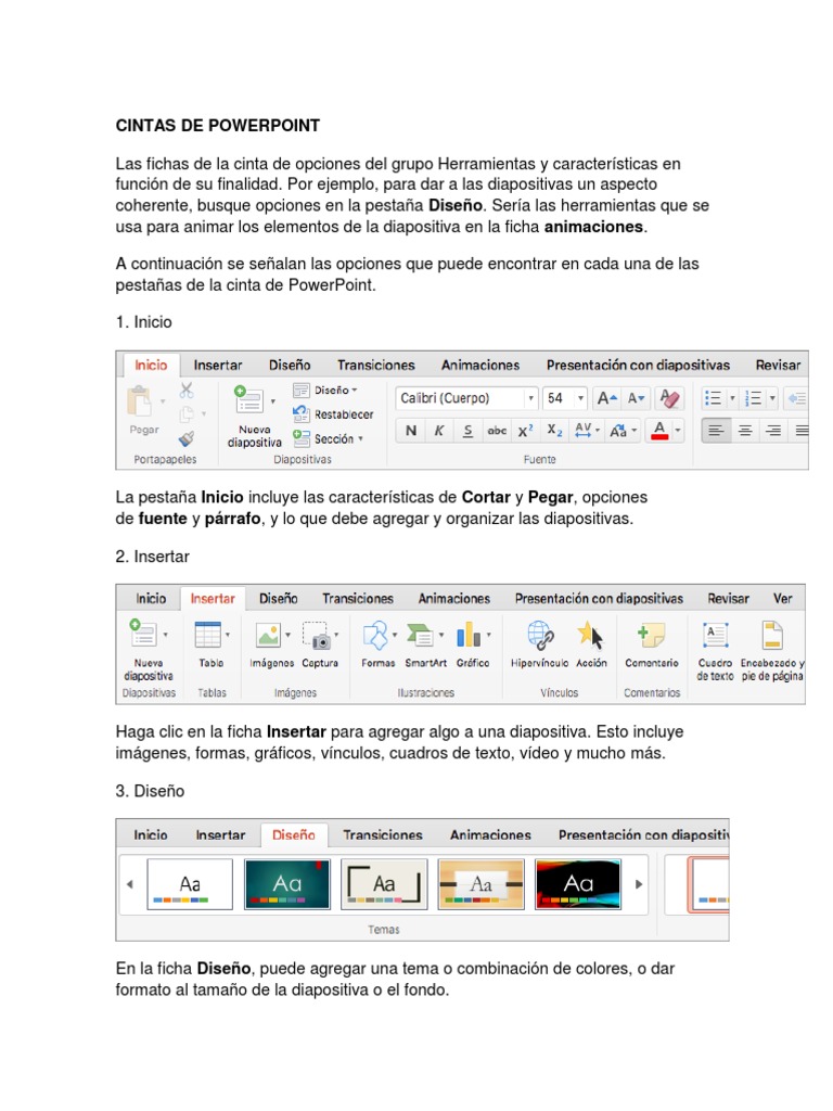 Cintas de Powerpoint | PDF | Microsoft PowerPoint | Traducciones
