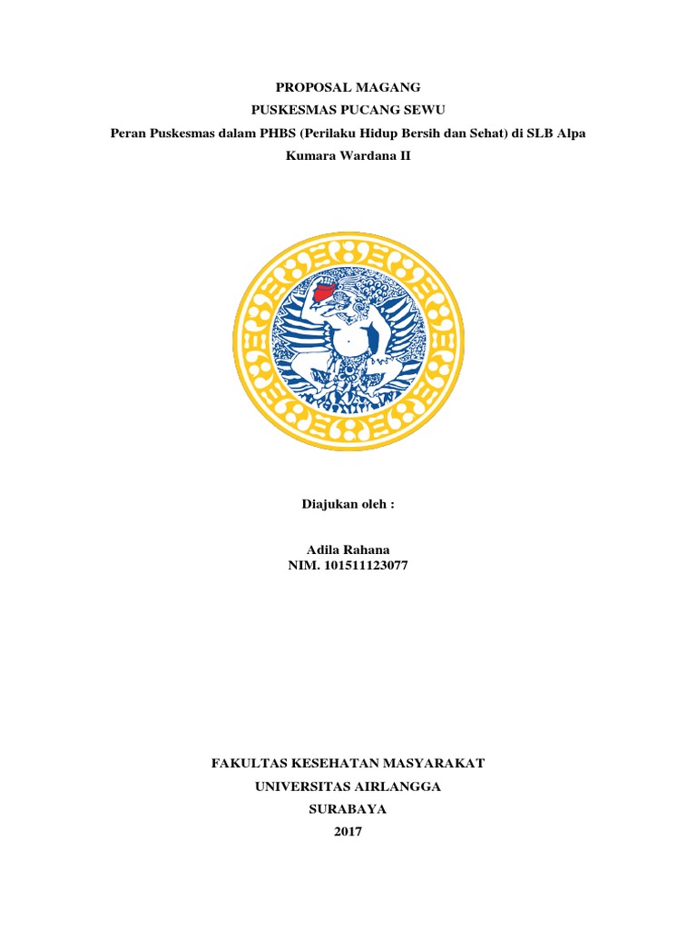 Cover Proposal Magang | PDF