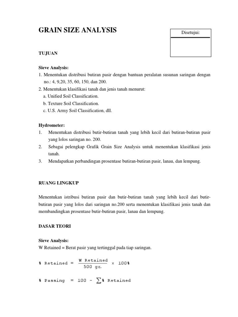 6 Grain Size Analysis | PDF