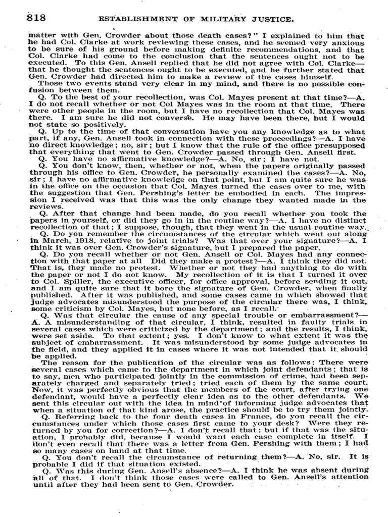 Establishment of Military Justice | PDF | Common Law | Public Law