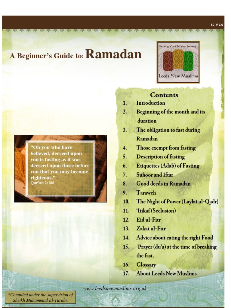 Beginners Guide To Ramadan | PDF | Ramadan | Islamic Jurisprudence