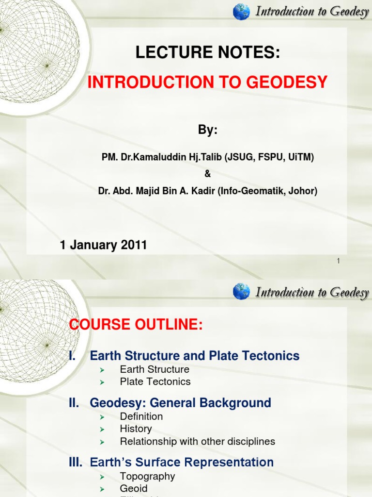 Understanding the Foundations of Geodesy: An Introduction to the Shape ...