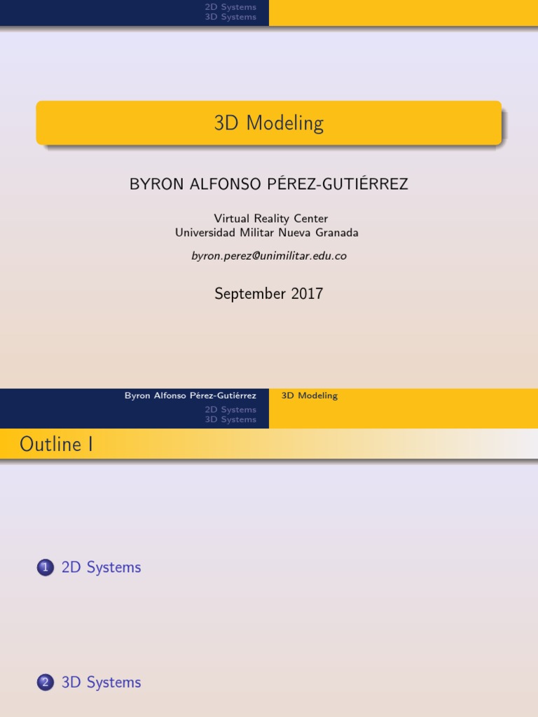 09 3d Modeling PDF | PDF | Spline (Mathematics) | Analytic Geometry